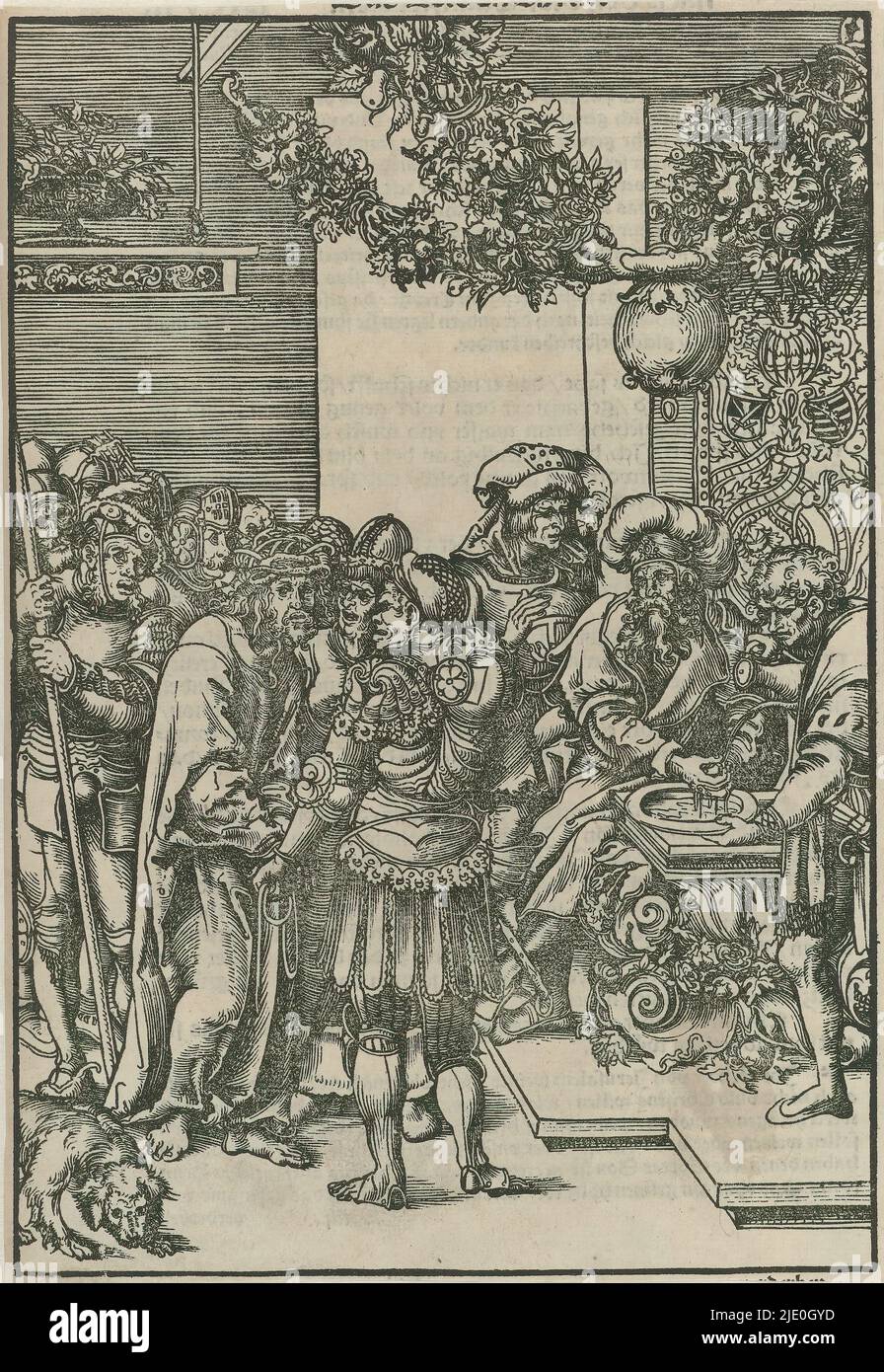 Throne sits pontius pilate washing hi-res stock photography and images ...