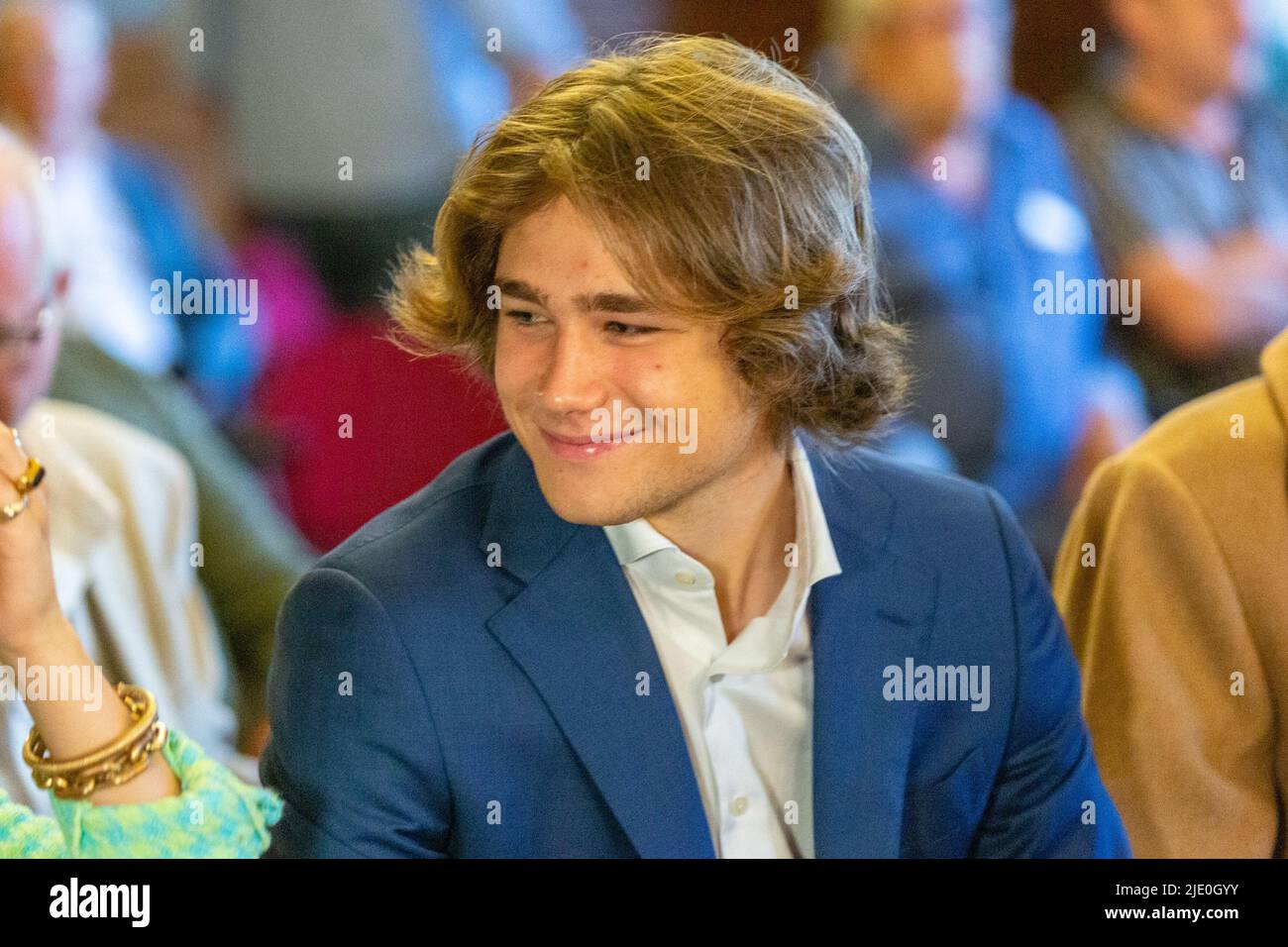 Keano Liebart pictured during the ceremony of the presentation of ...