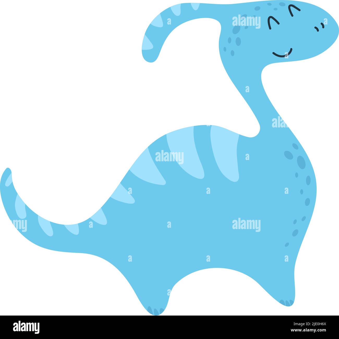 Clipart Parasaurolophus In Cartoon Style Cute Clip Art Dinosaur Vector Illustration Of A