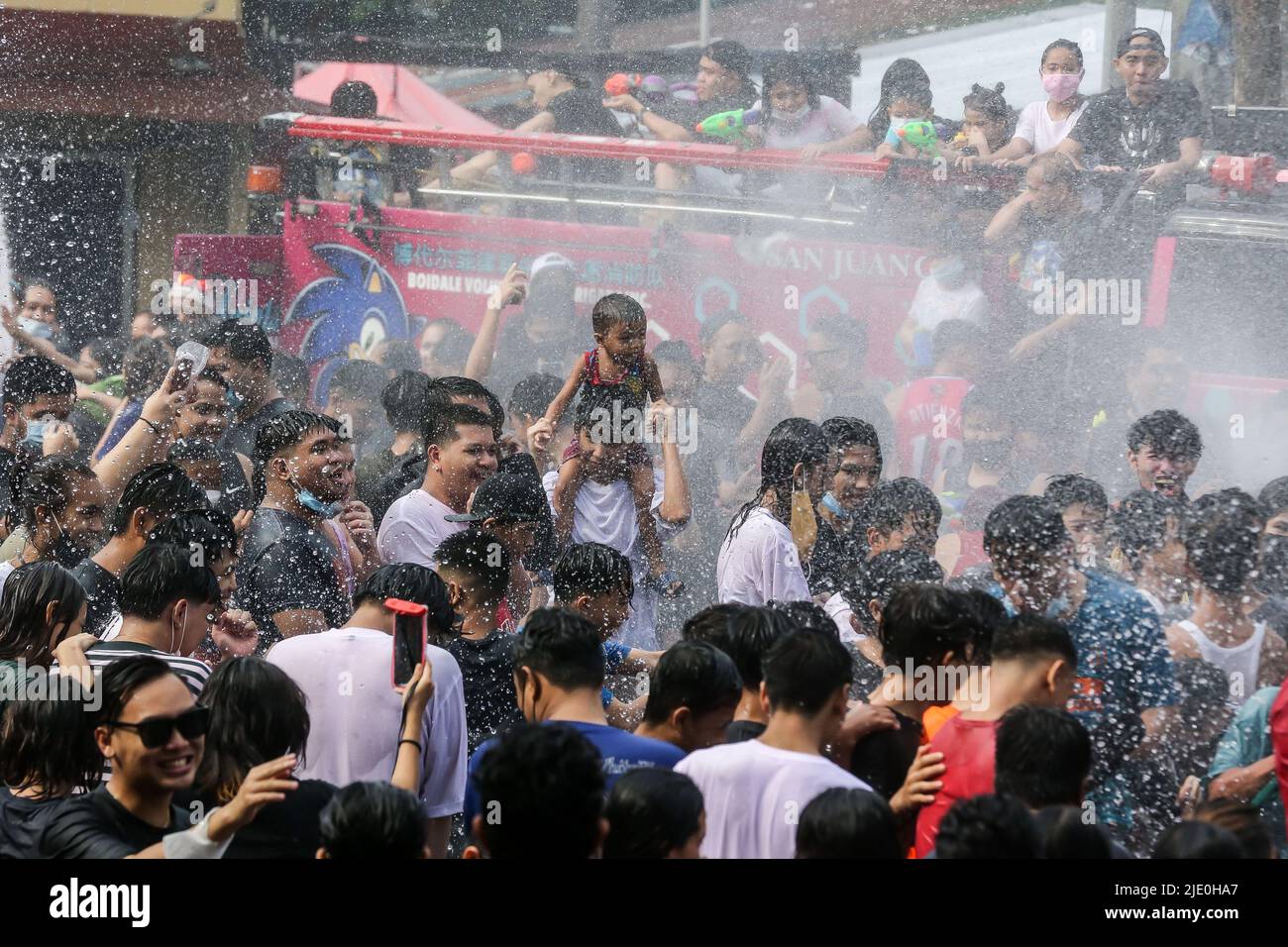 San Juan City, Philippines. 24th June, 2022. People celebrate the ...