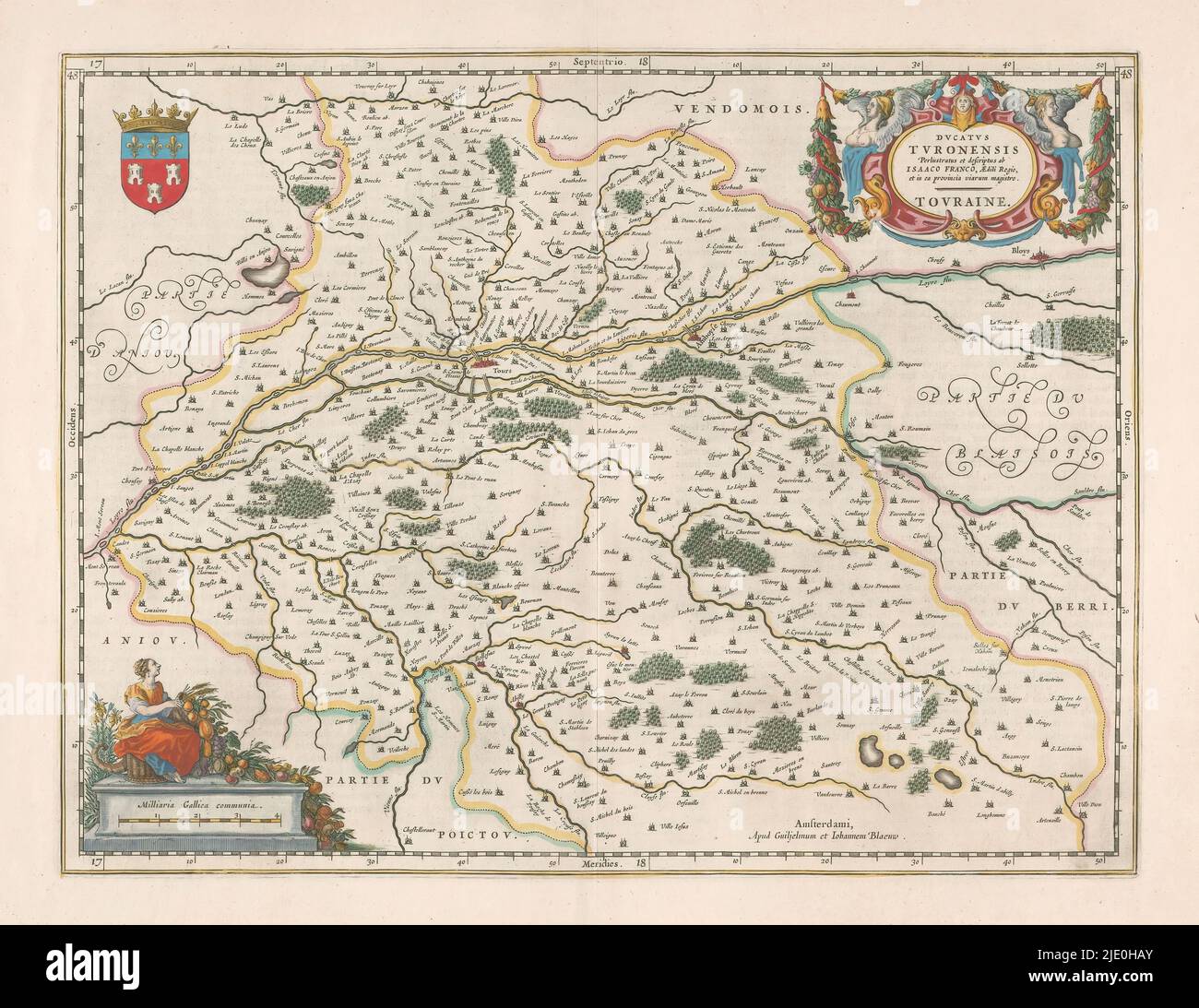 Map of Touraine, Ducatus Turonensis perlustratus et descriptus ab ...