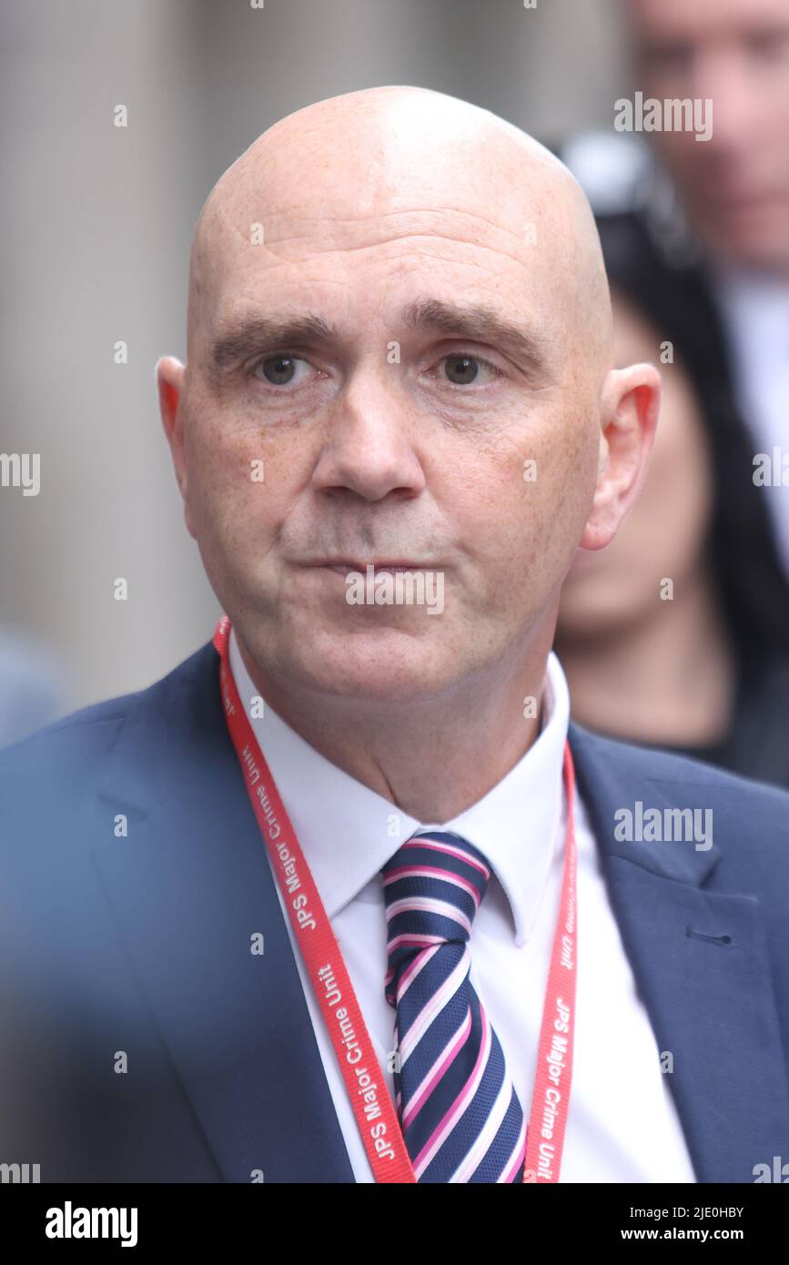 Former Assistant Chief Constable Paul Fullwood speaks to the media ...