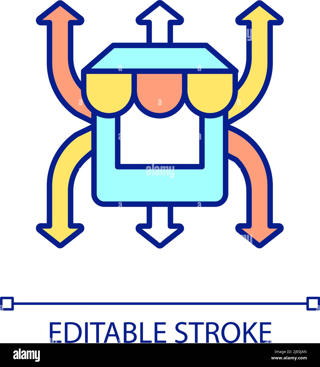 Market expansion RGB color icon Stock Vector Image & Art - Alamy