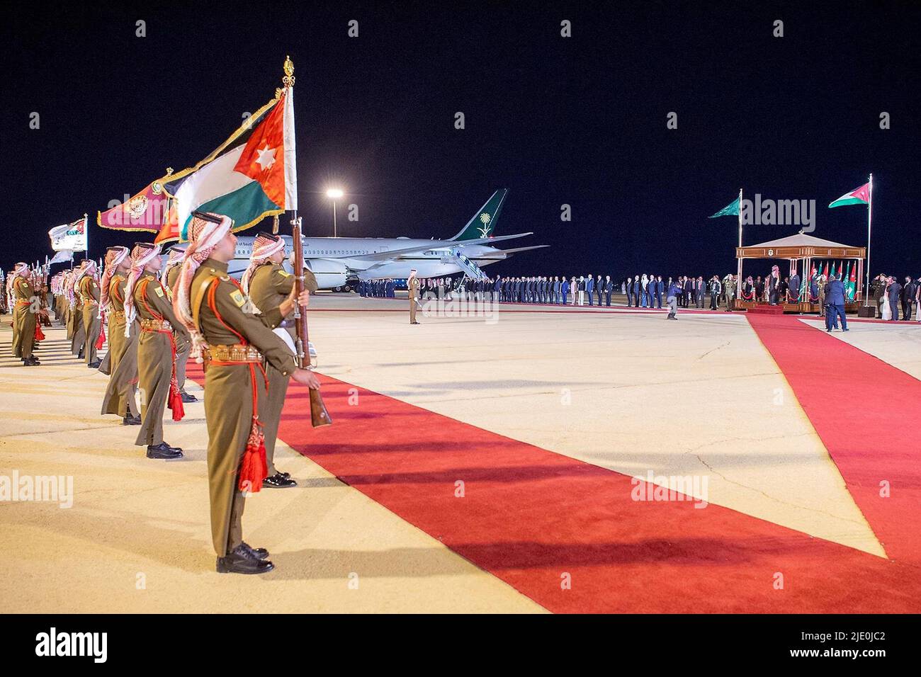 Jordan’s King Abdullah II (center) and Crown Prince Hussein bin ...