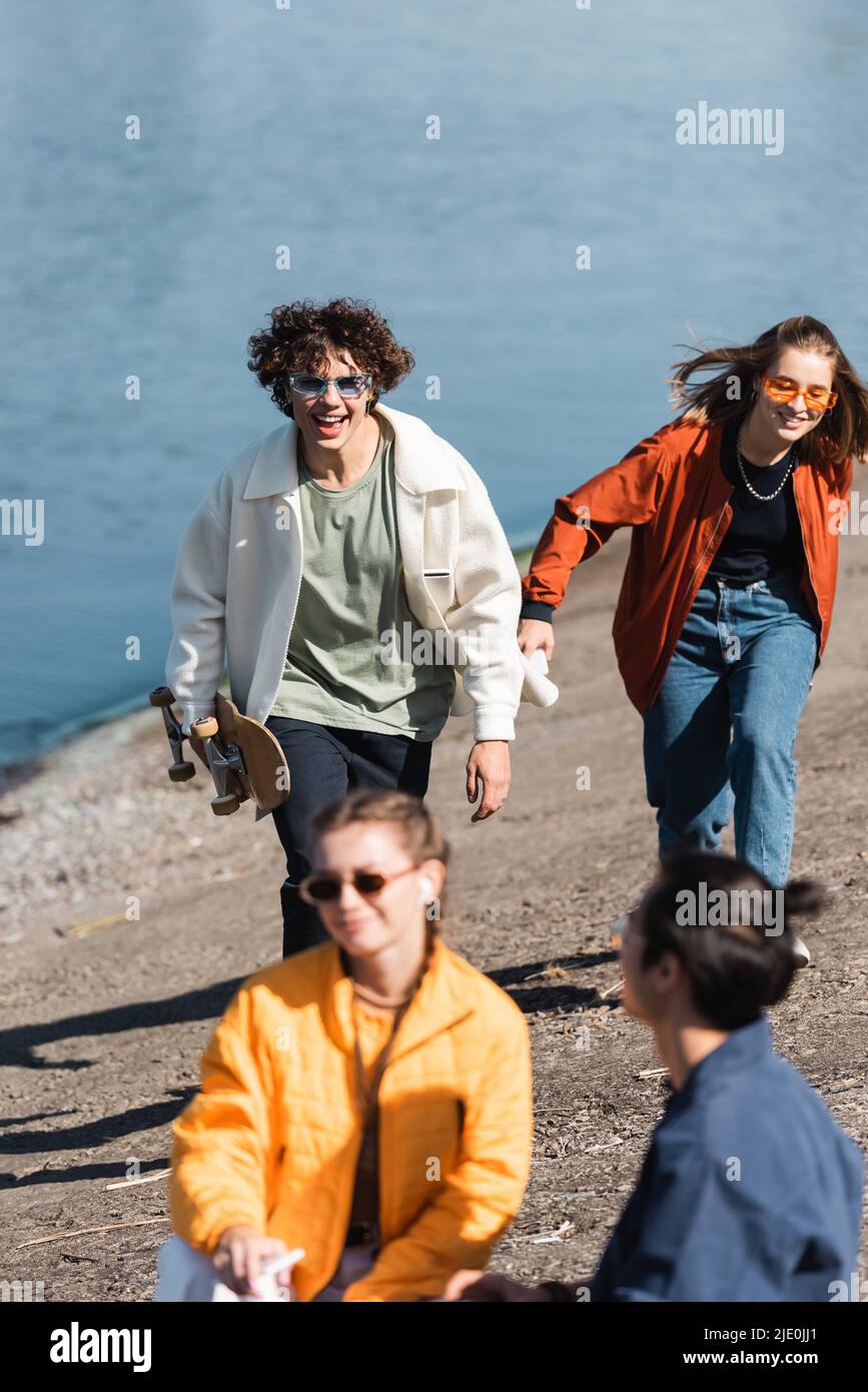 Skateboard run young men hi-res stock photography and images - Alamy