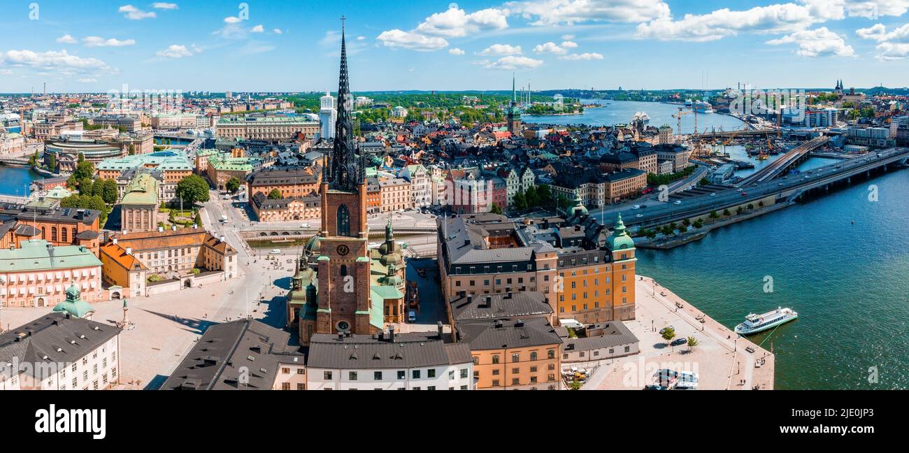 Aerial view stockholm on summer hi-res stock photography and images - Alamy