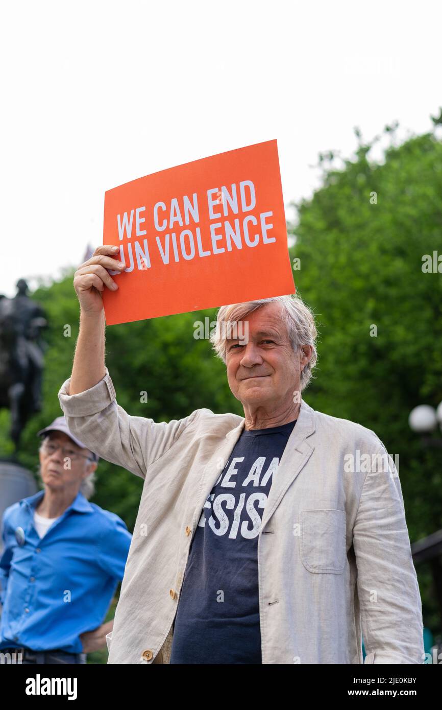 New York City, NY June 23, 2022, Gun violence activist groups held a ...