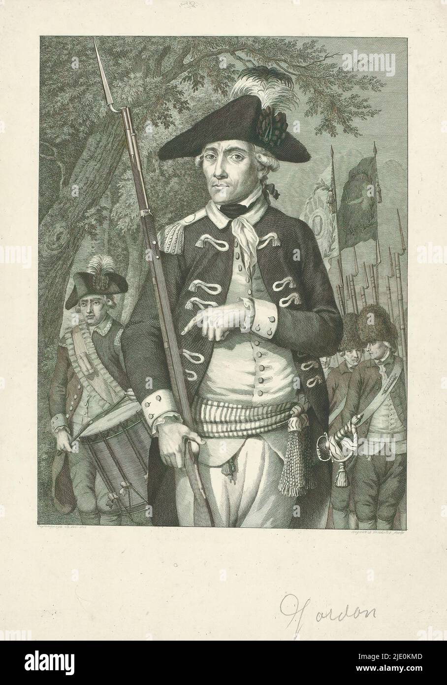 Portrait of Otto Derk Gordon, Portrait of Otto Derk Gordon, colonel of ...