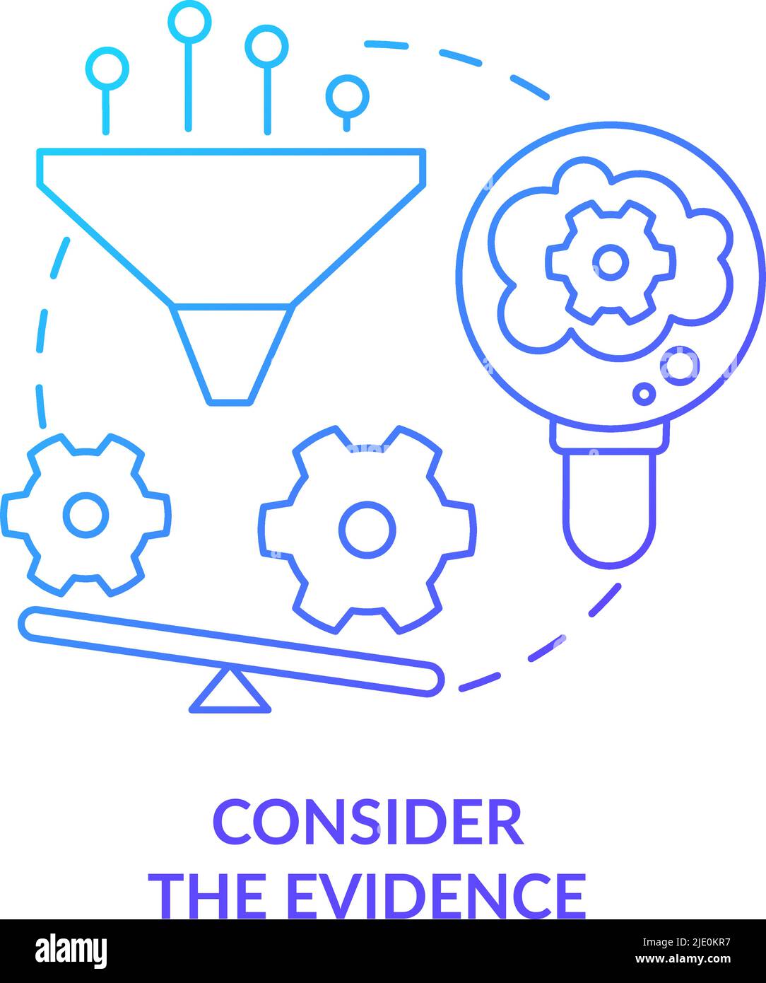 Consider evidence blue gradient concept icon Stock Vector Image & Art ... Consider evidence blue gradient concept icon Stock Vector Image & Art ...