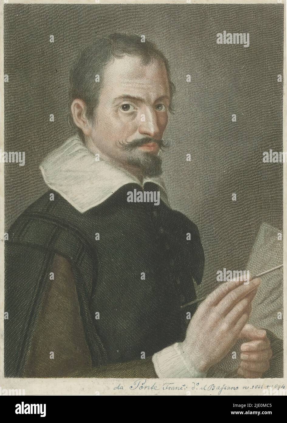 Portrait of artist Francesco Bassano II, Portraits of artists (series ...