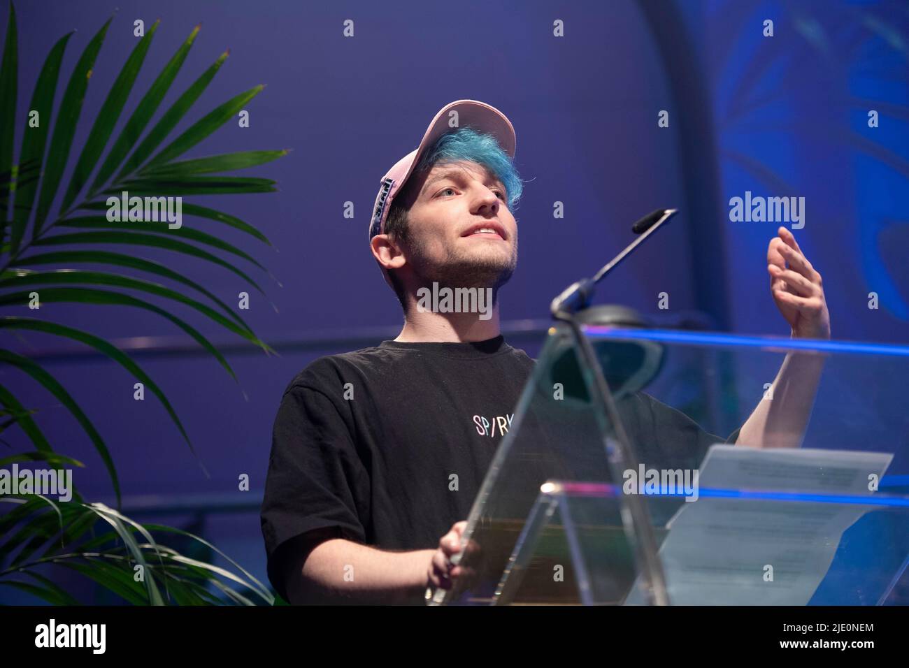 Cologne, Deutschland. 23rd June, 2022. REZO, Youtuber, Musician, Red ...