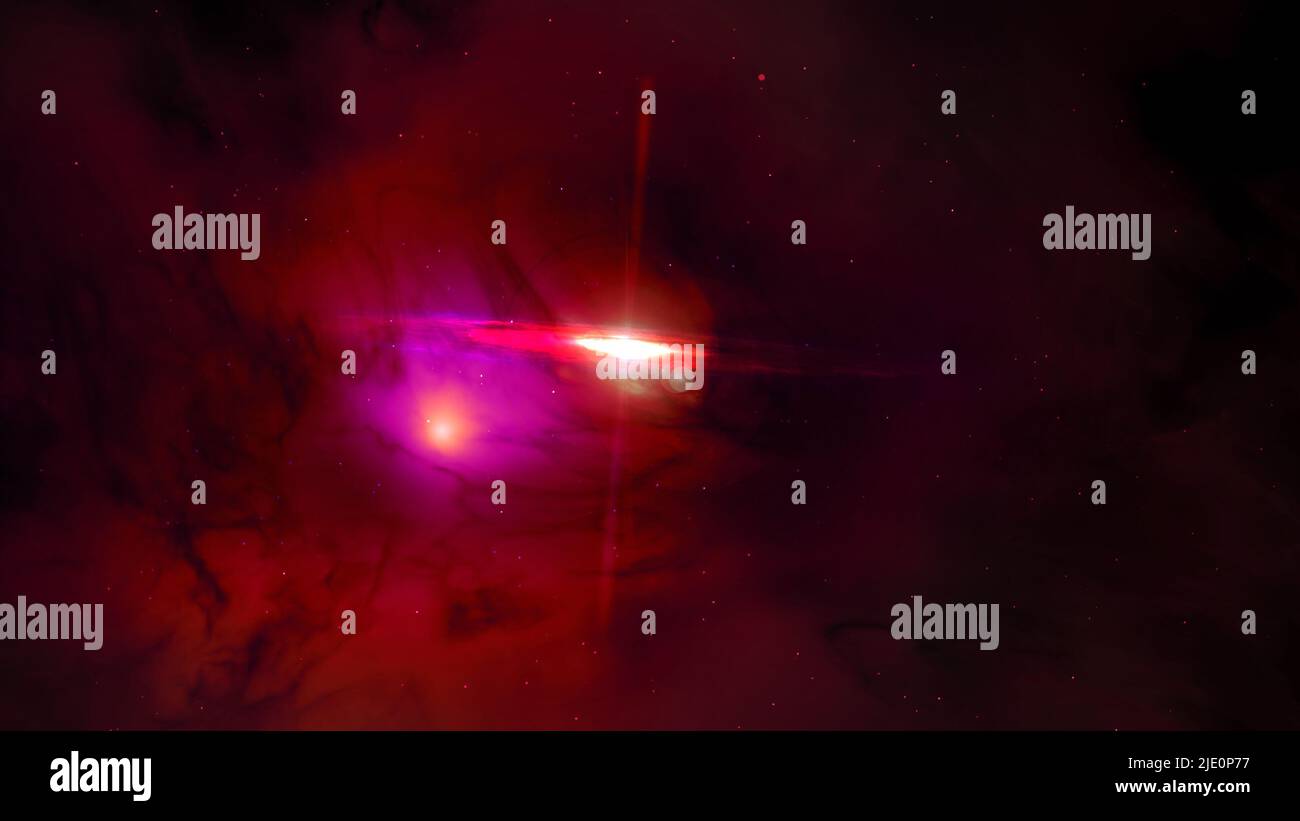 3D Rendering of Dust and Cloud Interstellar in a Universe Stock Photo ...