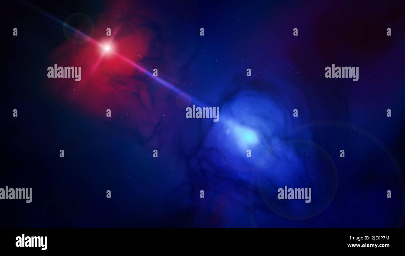 3D Rendering of Dust and Cloud Interstellar in a Universe Stock Photo ...