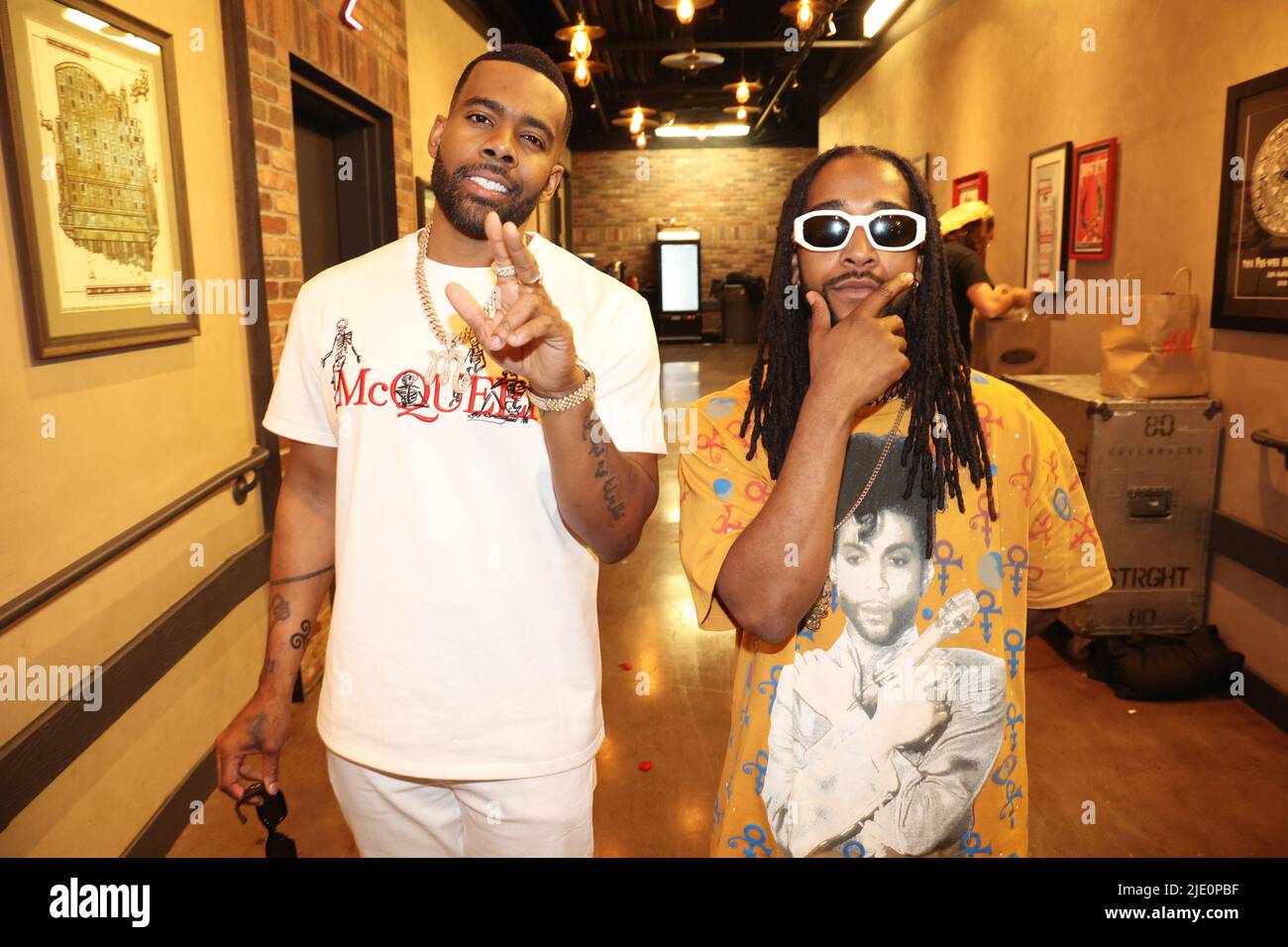 Los Angeles, Ca. 23rd June, 2022. Mario and Omarion backstage at VERZUZ ...