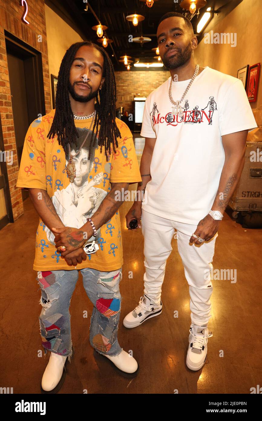 Los Angeles, Ca. 23rd June, 2022. Omarion and Mario backstage at VERZUZ ...