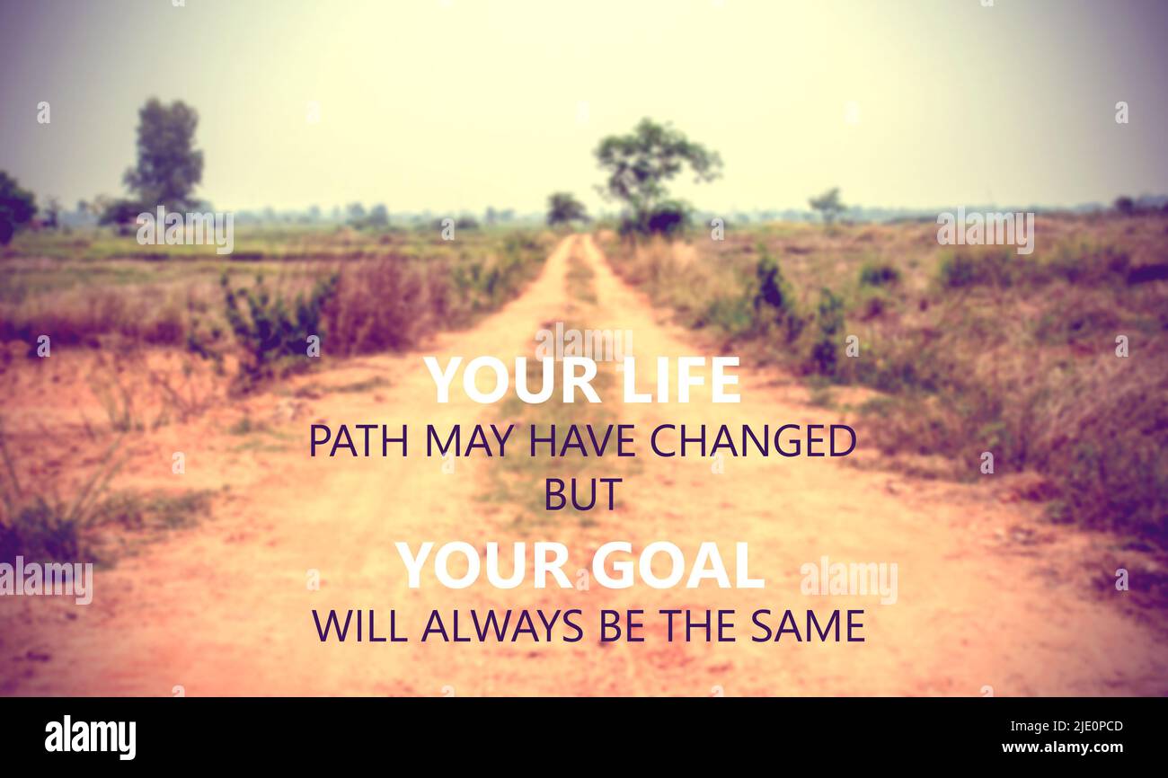 Inspirational quote & motivational on blurred background with vintage ...