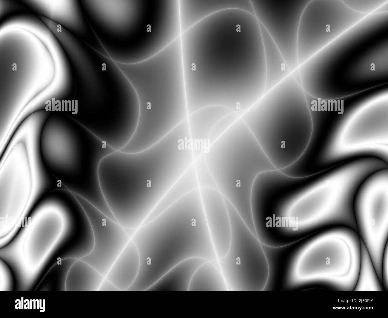 Liquid metallic art abstract monochrome illustration backgrounds Stock ...