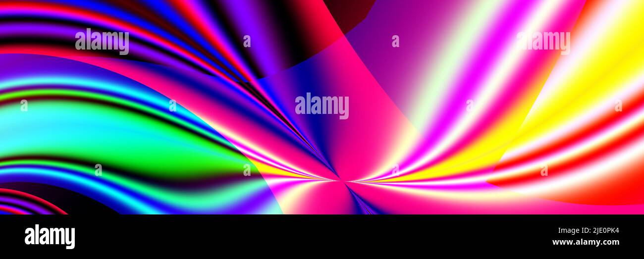 Wave rainbow color abstract widescreen background Stock Photo - Alamy