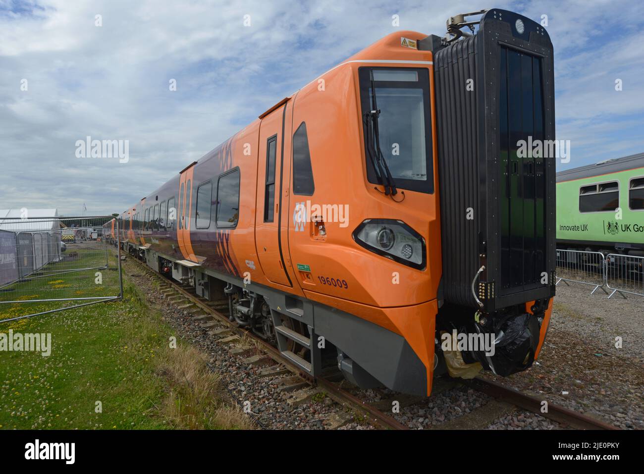 New West MIdlands Trains Class 196 trains in storage awaiting service ...