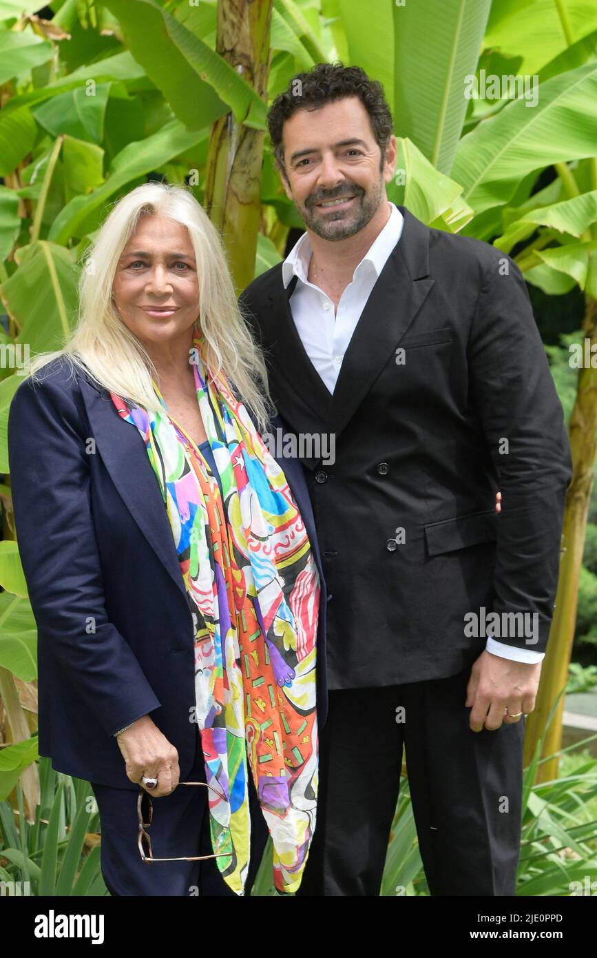 Mara Venier and Alberto Matano attend the photocall of the event Premio ...