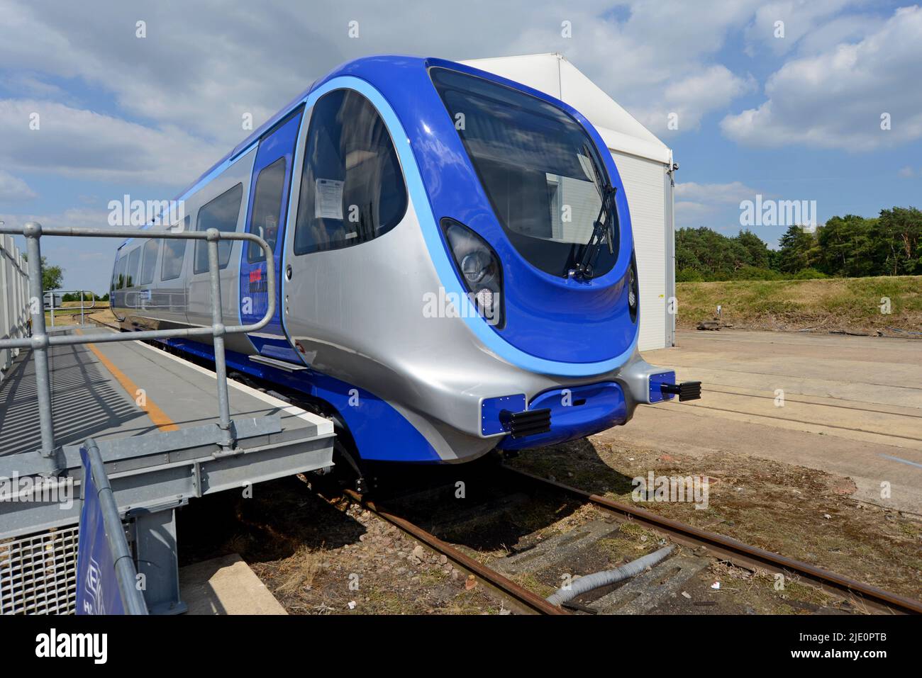 The Revolution very light rail (VLR) demonstrator train with hybrid low ...