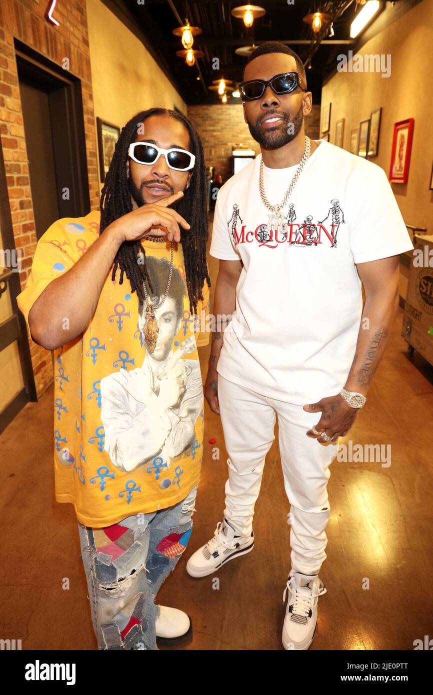 Los Angeles, Ca. 23rd June, 2022. Omarion and Mario backstage at VERZUZ ...