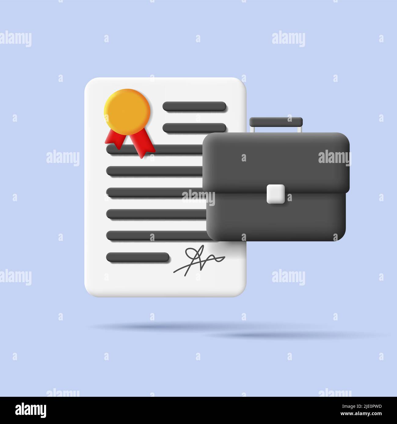 Suitcase documents Stock Vector Images - Alamy