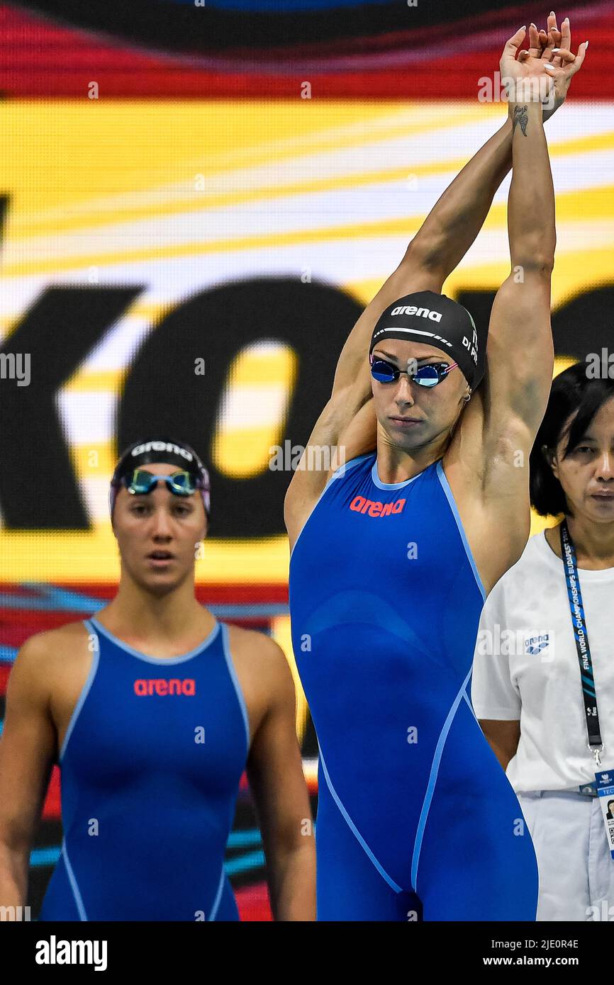 Budapest, Hungary. 24th June, 2022. Chiara Tarantino and Silvia Di ...