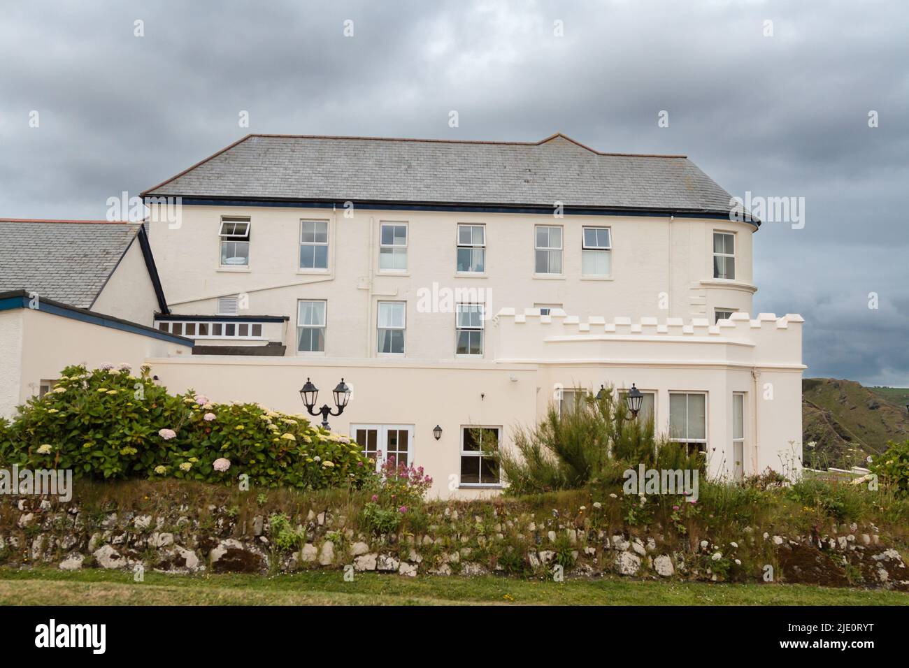 Mullion Cove Hotel, Mullion, Cornwall Stock Photo - Alamy