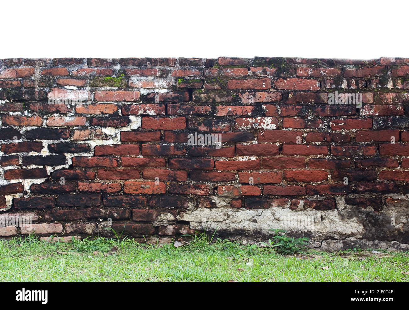 Vintage brick wall background of natural cement or stone old texture as ...