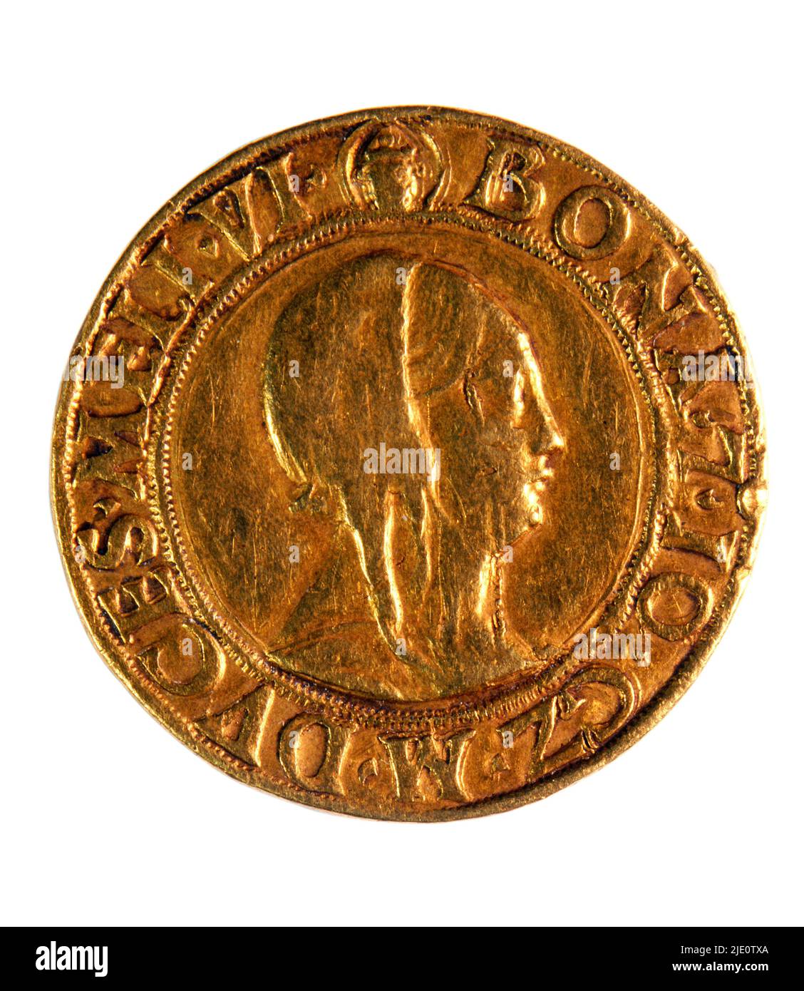 Milan, gold test of the silver Testone coined in gold the House of ...