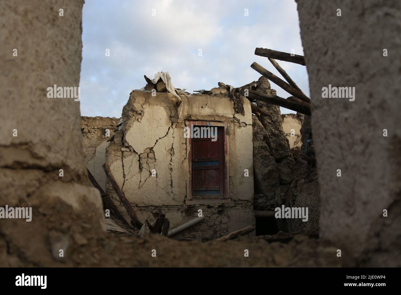 Paktika. 23rd June, 2022. Photo taken on June 23, 2022 shows houses ...