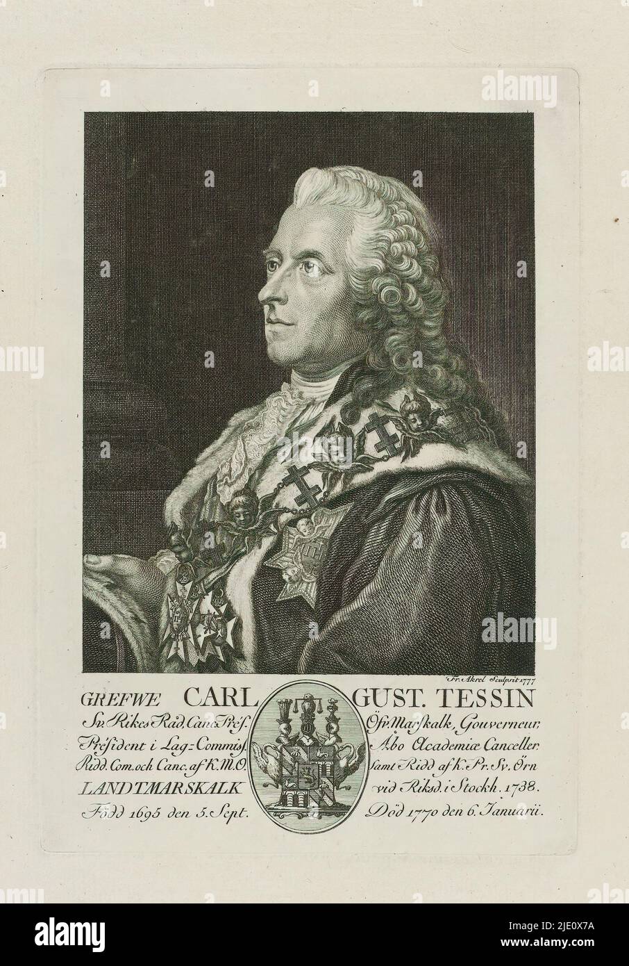 Portrait count carl gustaaf tessin hi-res stock photography and images ...