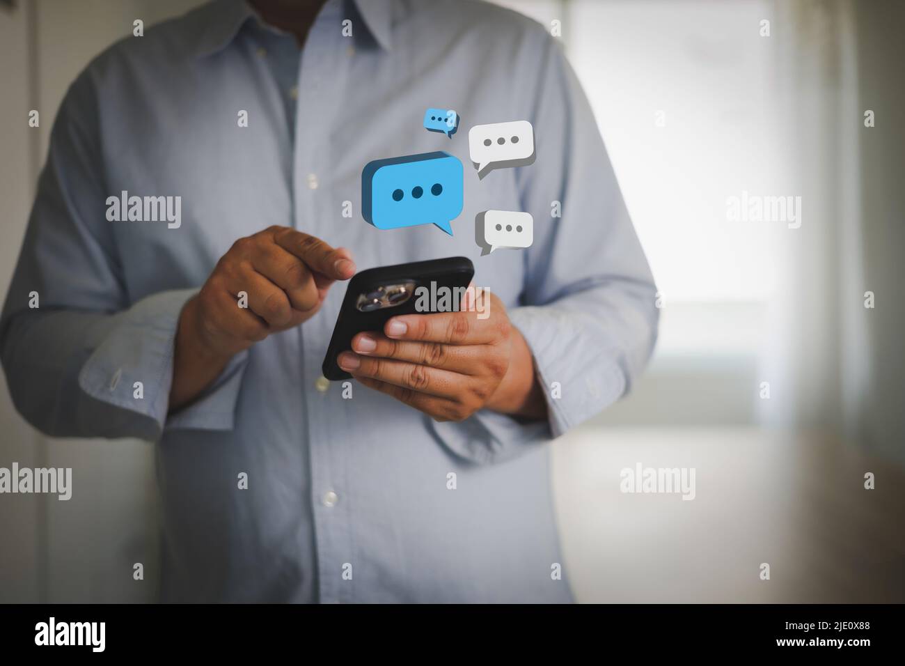 pop up Social media men hand using smartphone typing chatting Live Chat ... pop up Social media men hand using smartphone typing chatting Live Chat ...