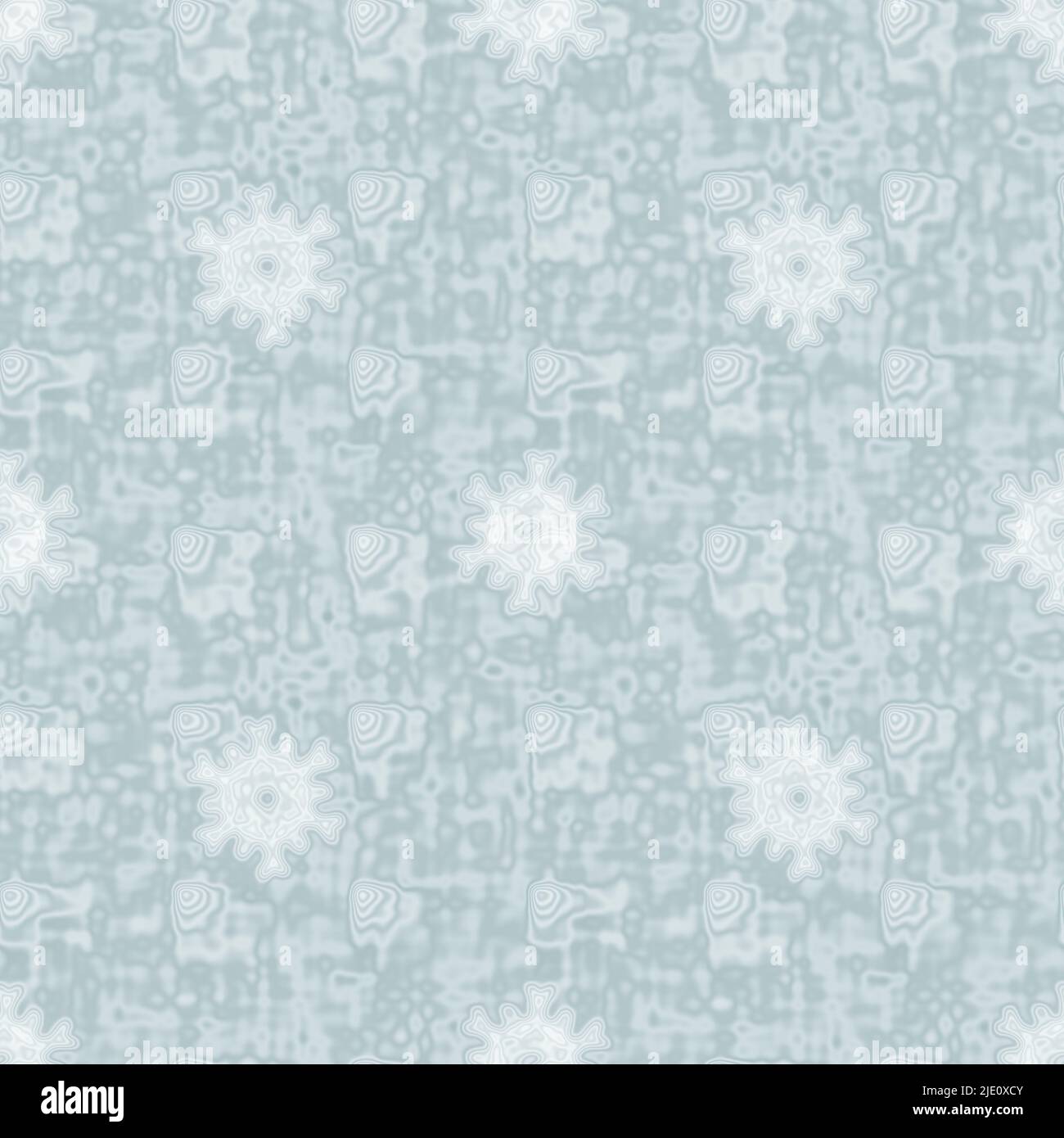 Soft ice blue snow flake pattern background. Simple minimal frosty blur ...