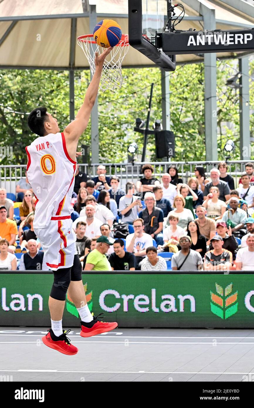 Antwerp, Belgium. 24th June 2022. China's Peng Yan pictured during a ...