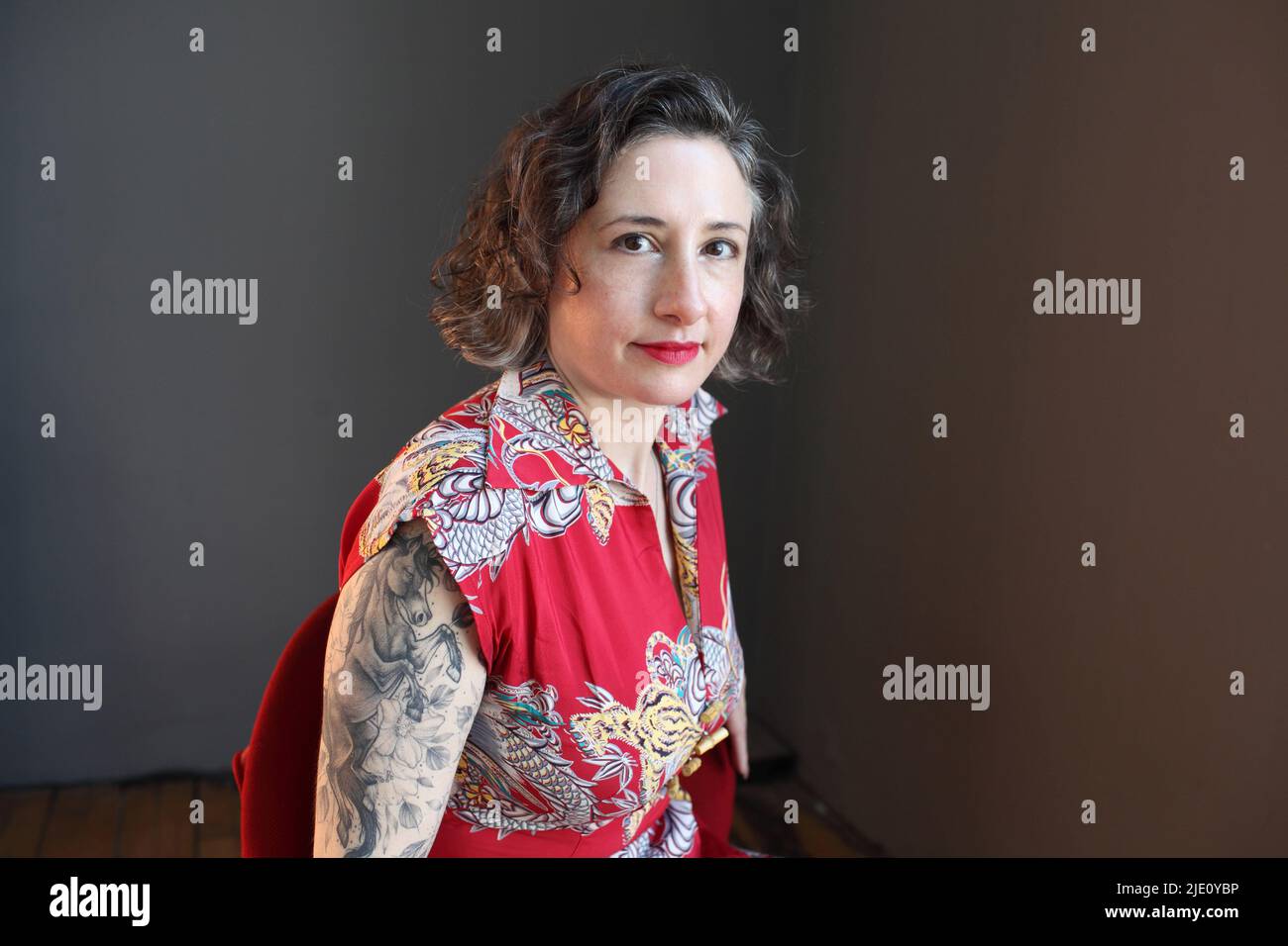 Portrait de Sarah Jaffe (journalist) 21/05/2022 ©Basso Cannarsa/opale.photo Stock Photo - Alamy