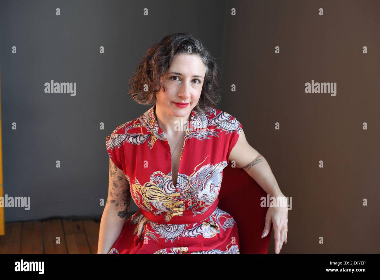 Portrait de Sarah Jaffe (journalist) 21/05/2022 ©Basso Cannarsa/opale ...