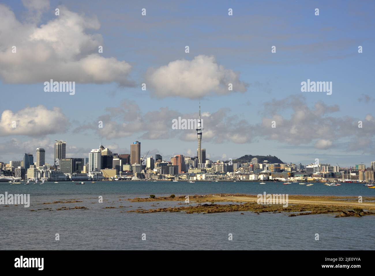 Auckland sky tower sunny hi-res stock photography and images - Alamy