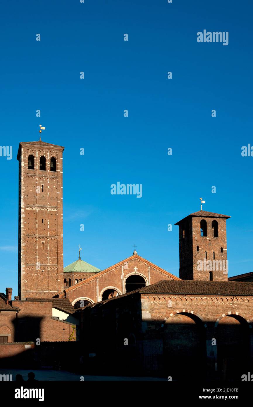 Milan, Basilica of Sant Ambrogio Stock Photo - Alamy