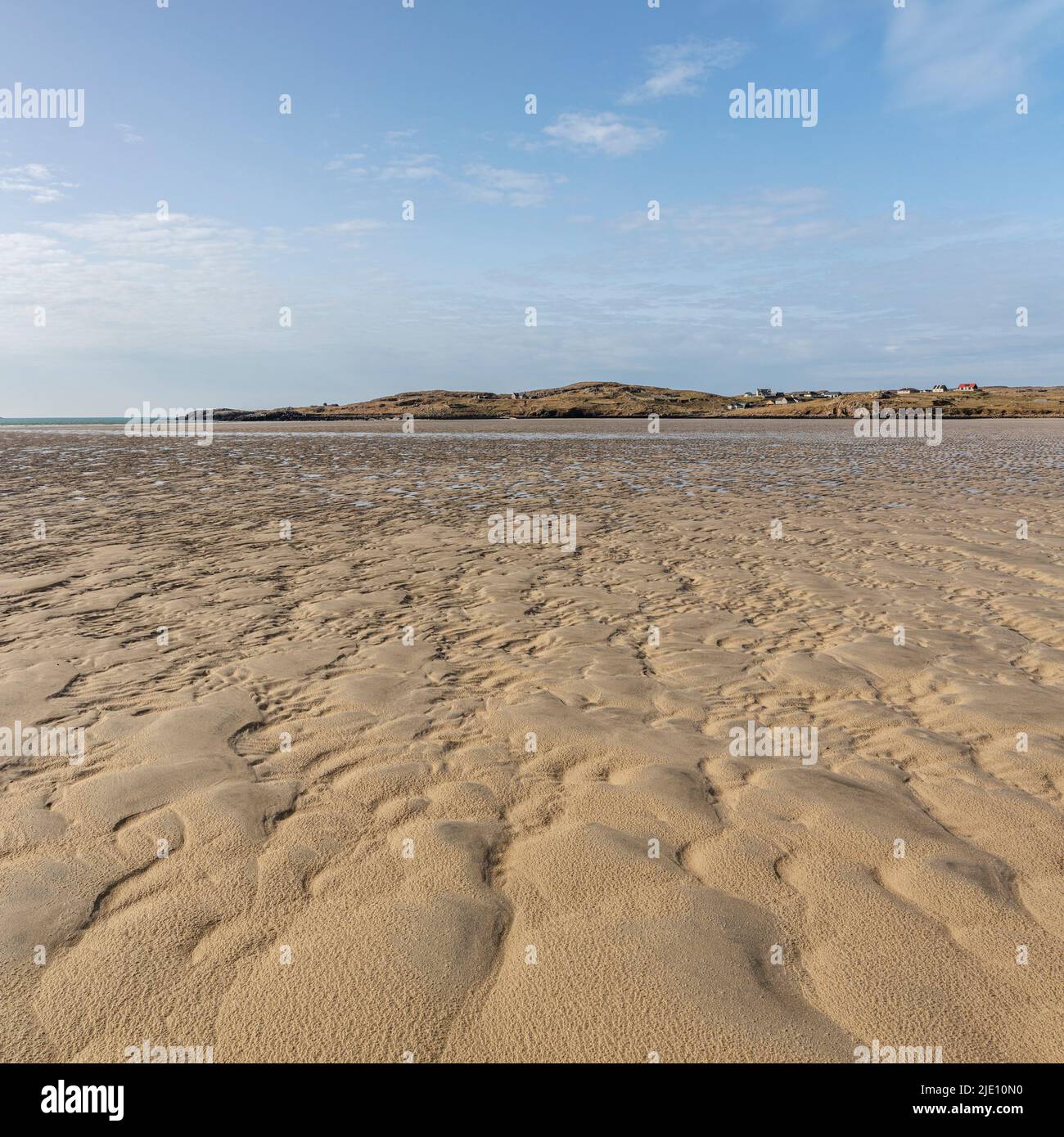 Sand patterns on Ardroil beach looking towards Cradhlastadh, Uig Bay ...