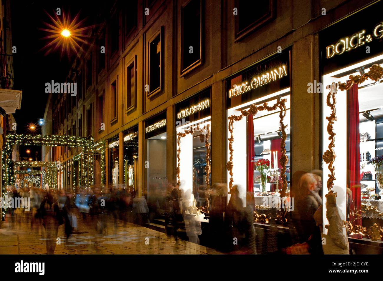 Milan, via della Spiga Stock Photo - Alamy