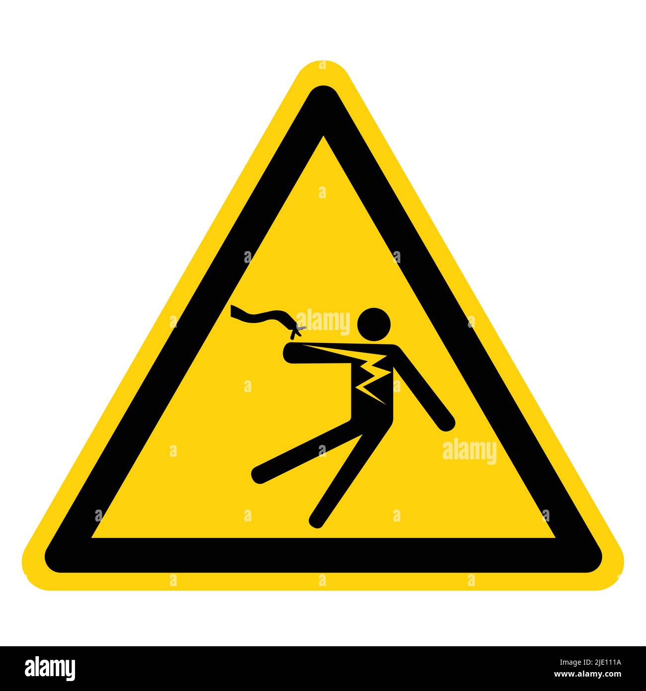 Electrical Shock Electrocution Symbol Sign Isolate On White Background ...