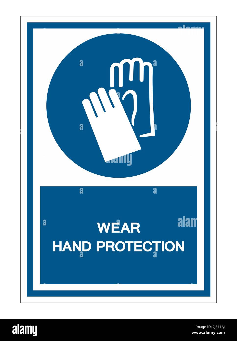 Wear Hand Protection Symbol Sign Isolate On White Background,Vector ...