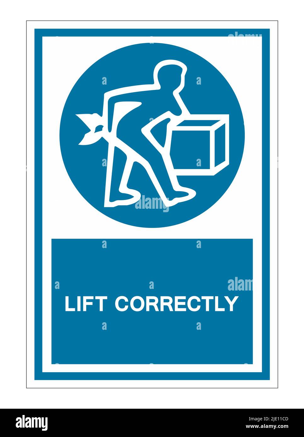 PPE Icon.Lift Correctly Symbol Sign Isolate On White Background,Vector ...