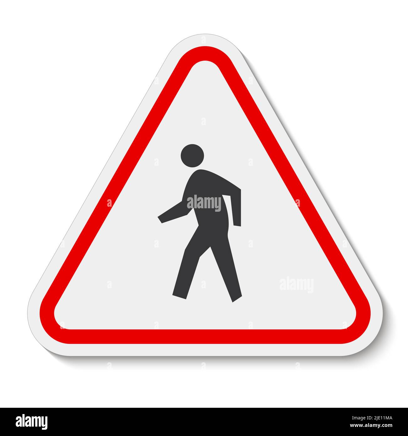 Pedestrian Crossing Symbol Sign Isolate on White Background,Vector ...