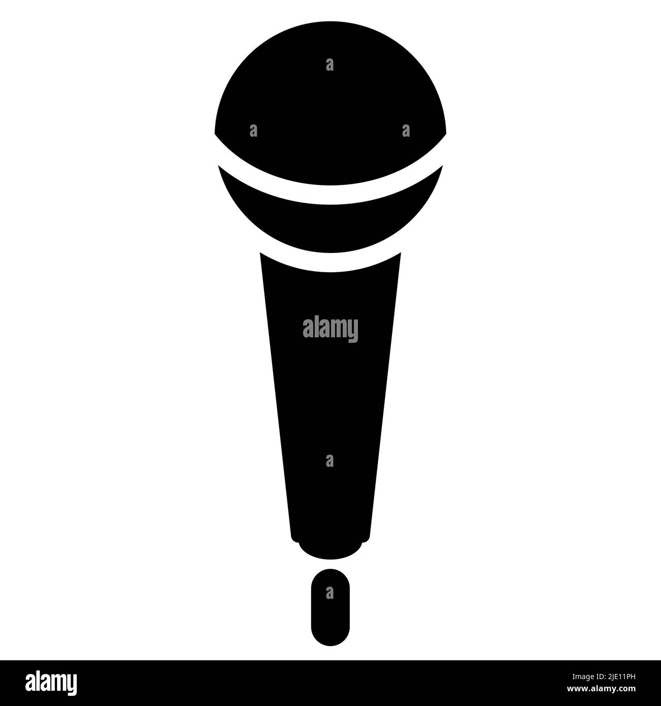 Microphone Icon Symbol on White Background Stock Vector Image & Art - Alamy