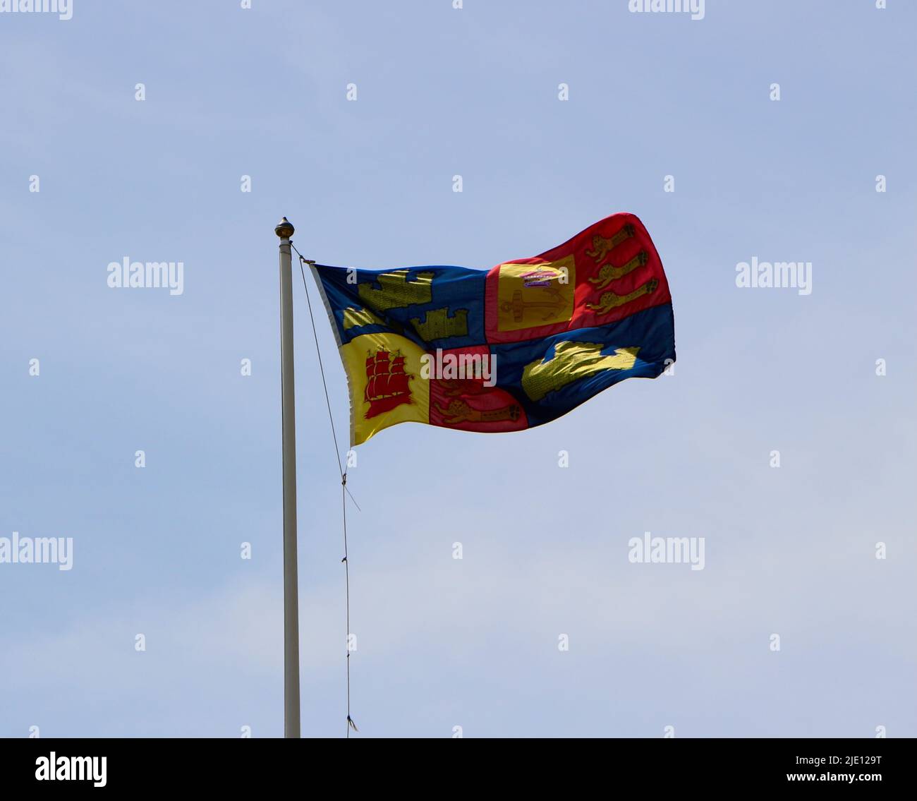Lord Warden of the Cinq Ports flag flying over the country house of ...