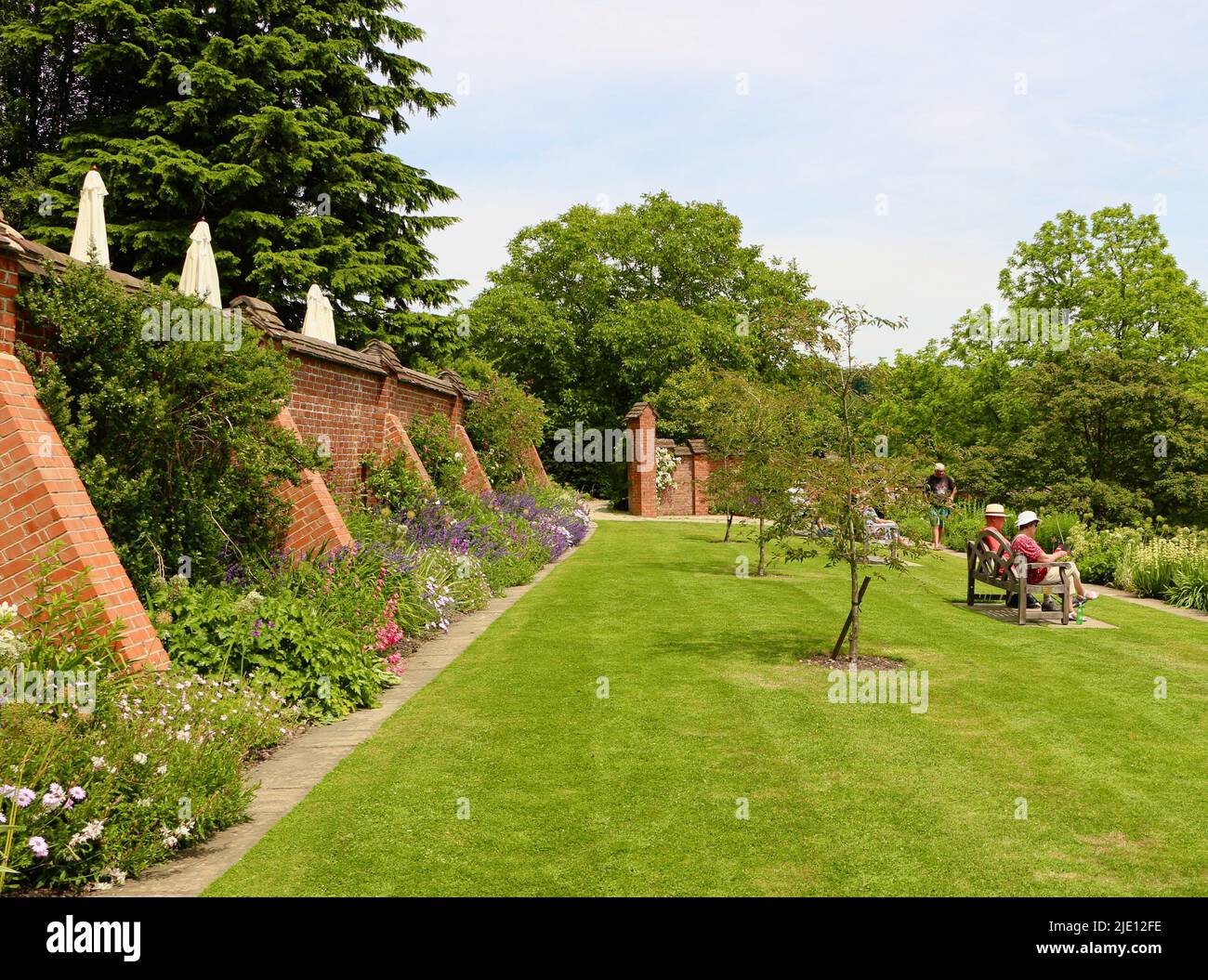 The terraced garden Chartwell near Westerham Kent England UK Stock ...