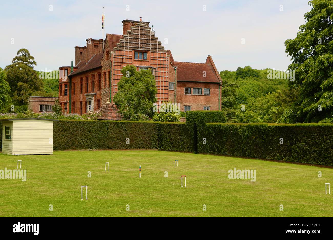 Croquet lawn at Chartwell country house and residence of Winston ...